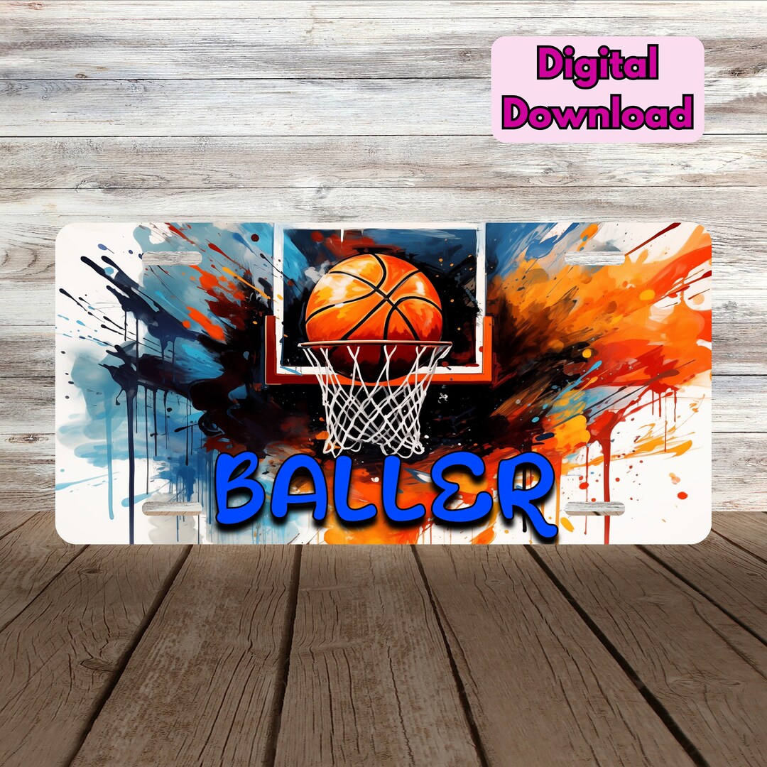 Baller Basketball License Plate PNG, Basketball License Plate ...