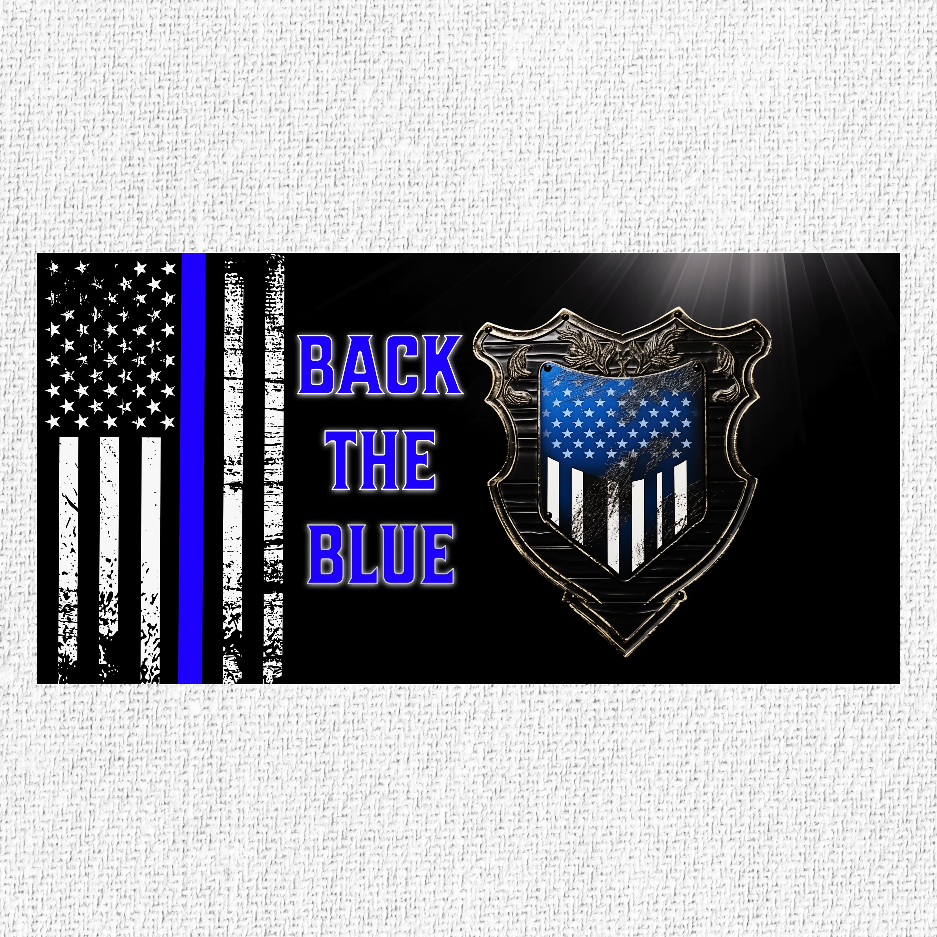 Back the Blue Police License Plate PNG, Police License Plate Design PNG ...