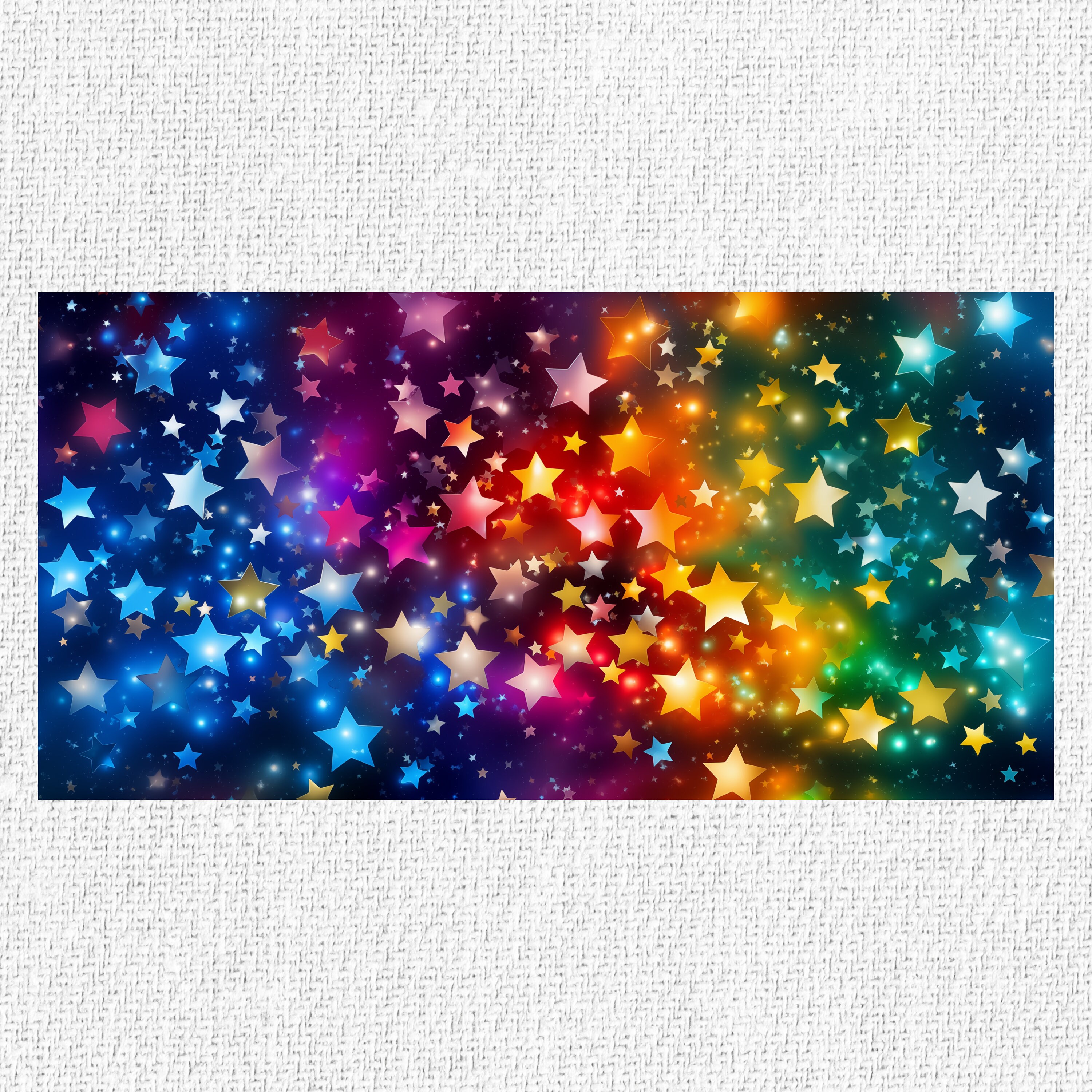 Rainbow Glitter Stars License Plate PNG, Sparkling Stars License Plate ...