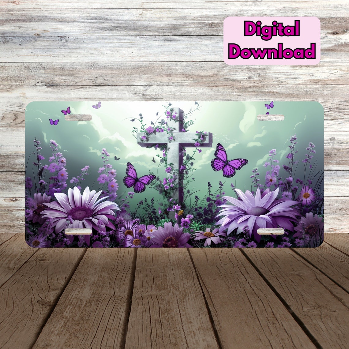 Religious License Plate PNG, Religious Cross License Plate Design PNG ...