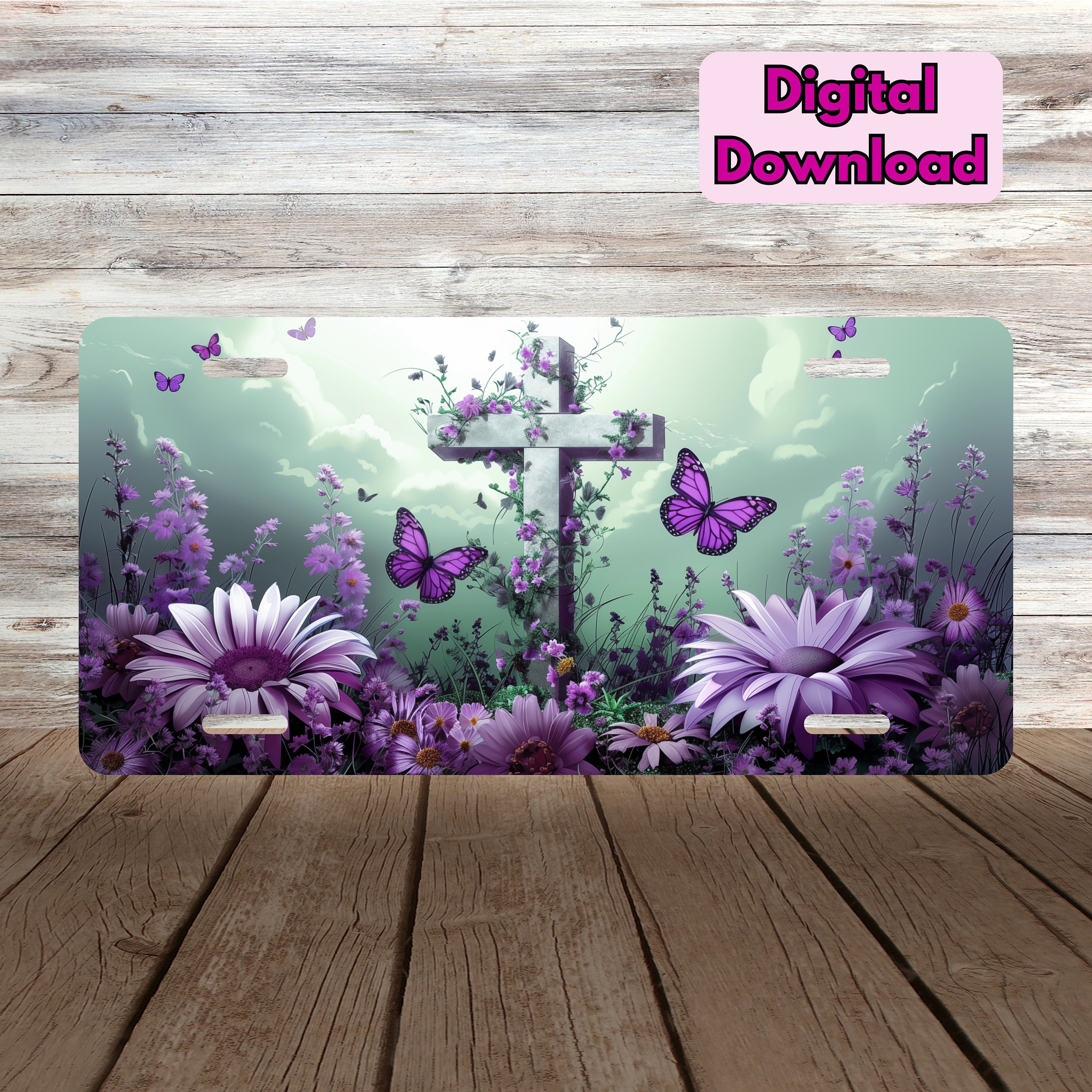 Religious License Plate PNG, Religious Cross License Plate Design PNG ...