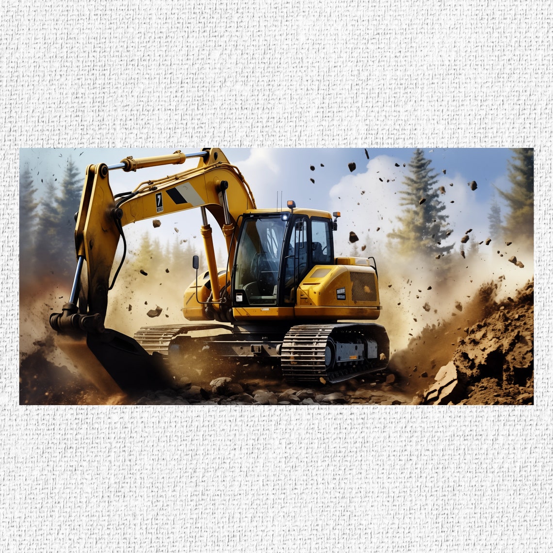 Construction Excavator License Plate PNG, Excavator License Plate ...