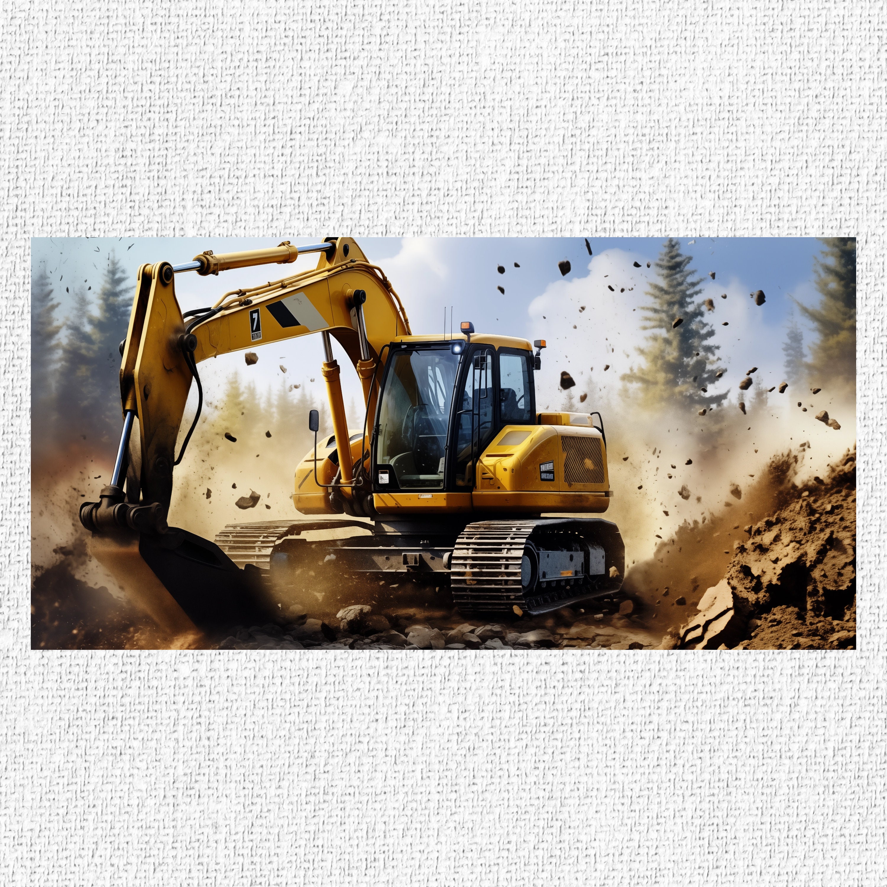 Construction Excavator License Plate PNG, Excavator License Plate ...