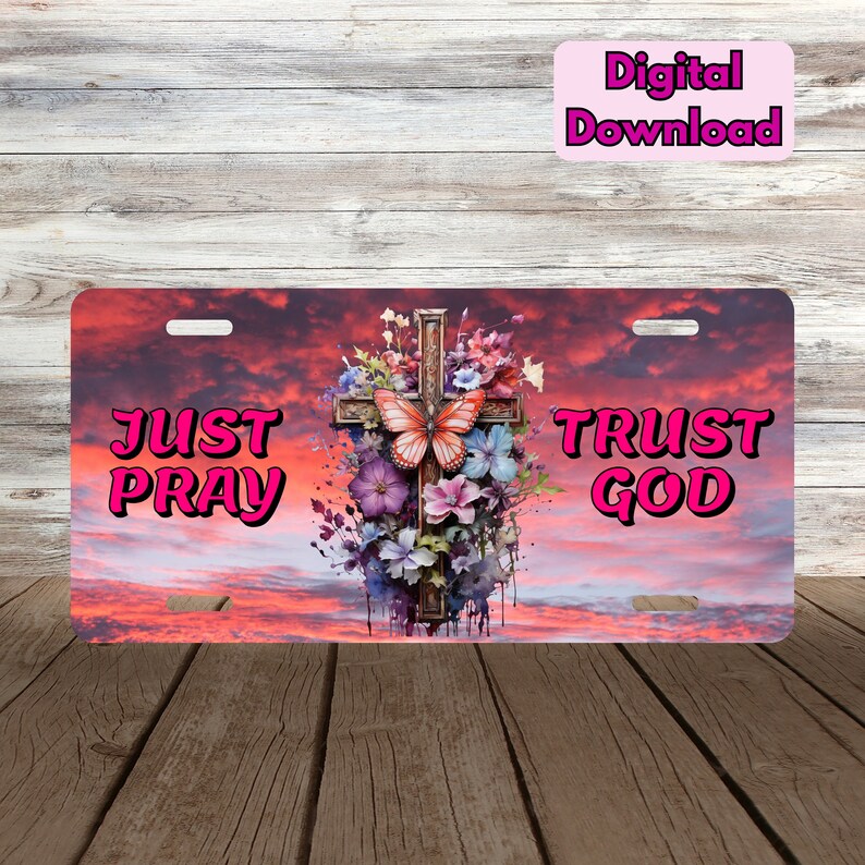 Christian Affirmation License Plate PNG, Christian Faith License Plate ...