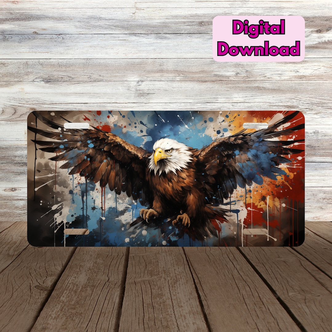 American Eagle License Plate PNG, American Eagle Sublimation PNG ...