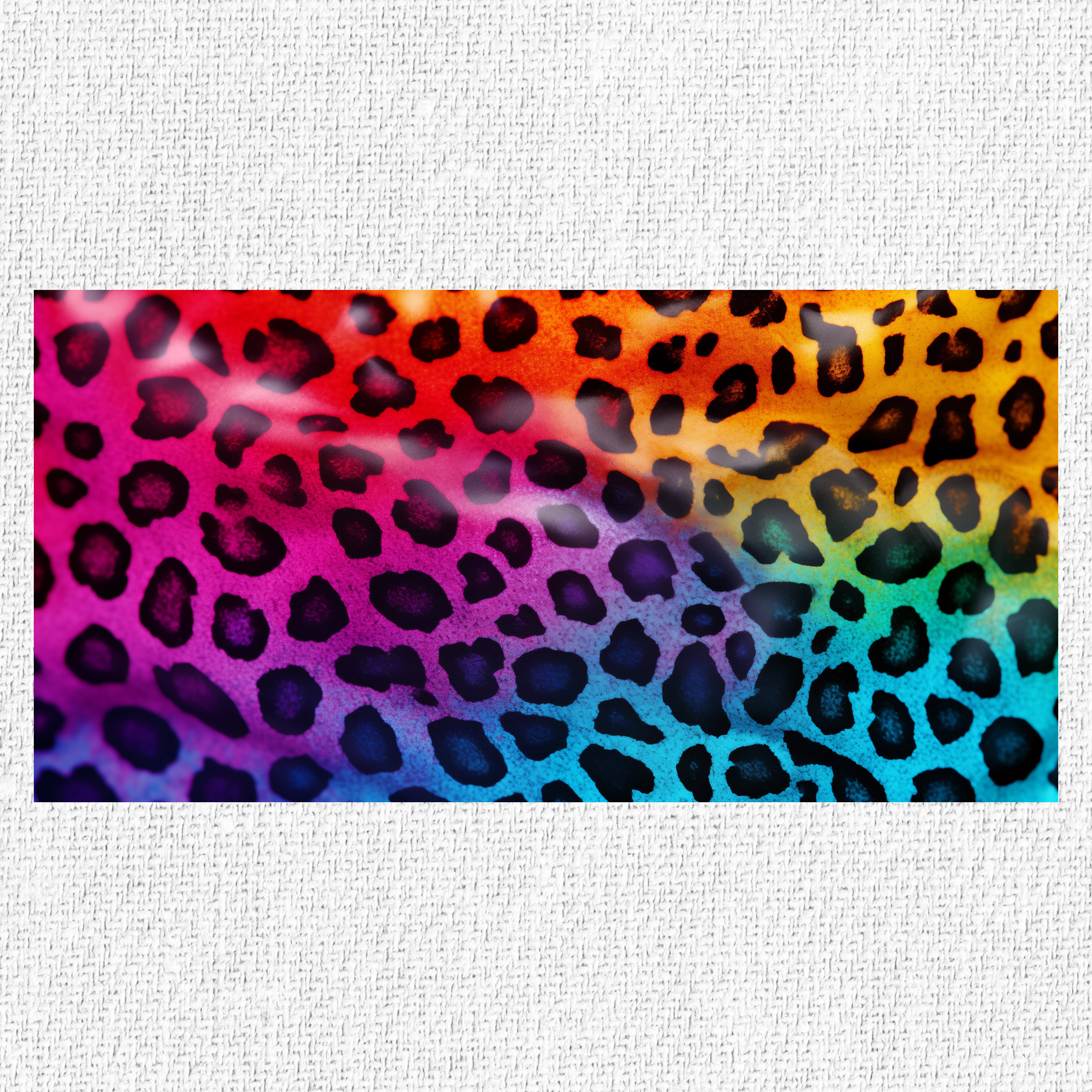 Rainbow Cheetah Print License Plate PNG, Rainbow Leopard Pattern ...