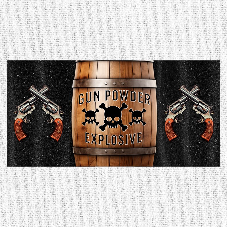 Gun Powder License Plate PNG, Gun License Plate Sublimation Design PNG ...