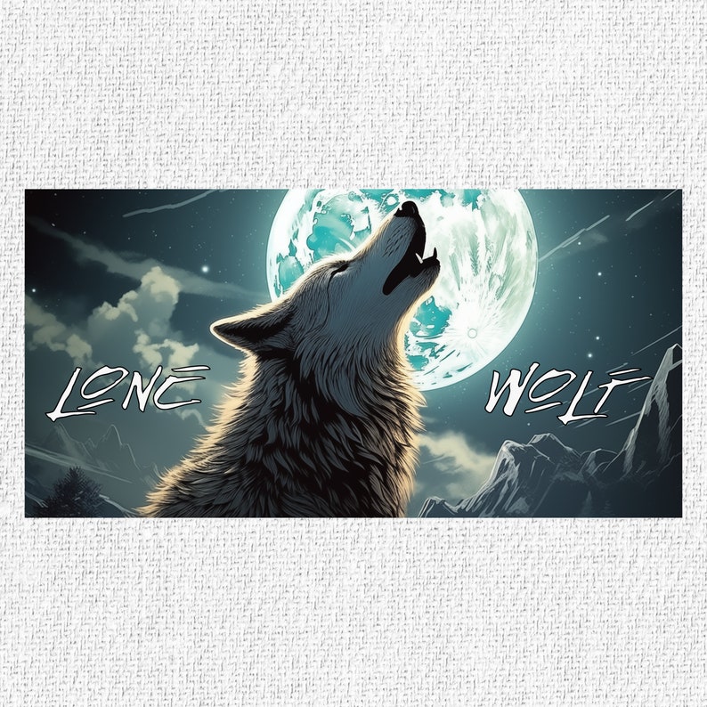Lone Wolf License Plate PNG, Lone Wolf License Plate Design, Wolf Moon ...