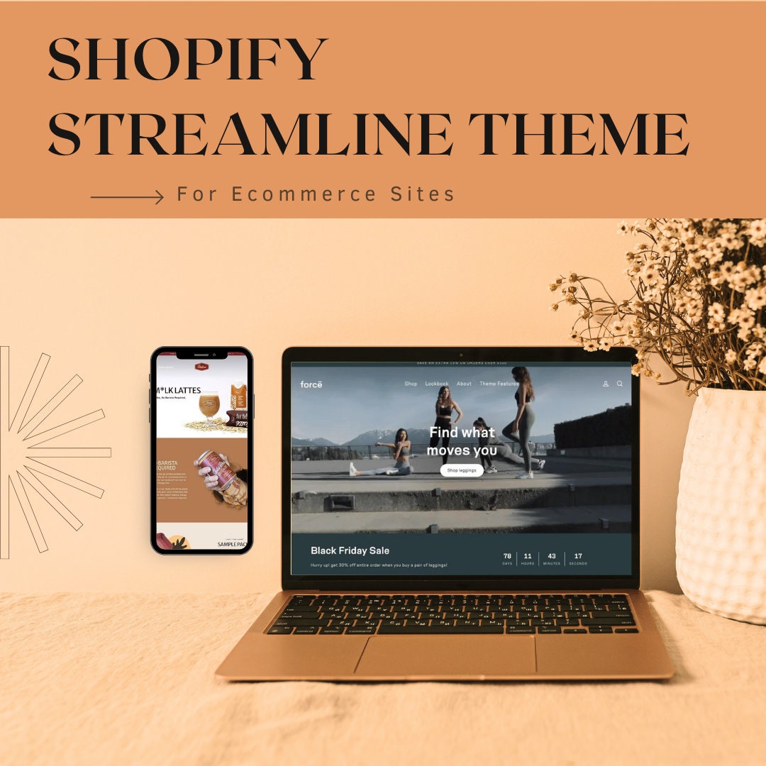 Shopify Premium Theme streamline Theme Customizable Shopify Template ...
