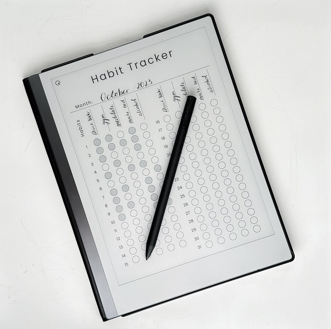 Remarkable Template to Track Habits Easy and Simple for ADHD - Etsy