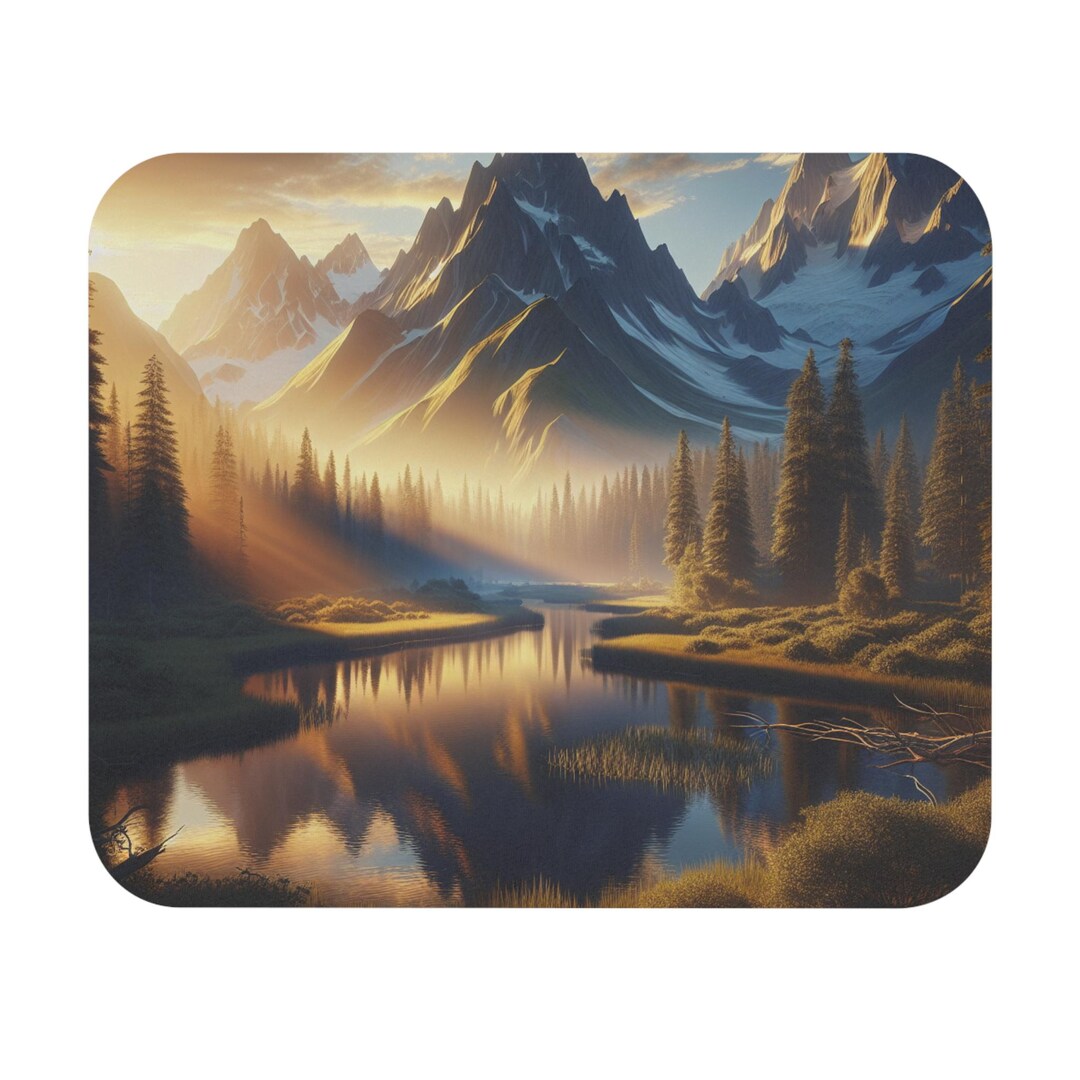 Mountain Landscape Mouse Pad, Nature Desk Accessory, Gift for Nature ...