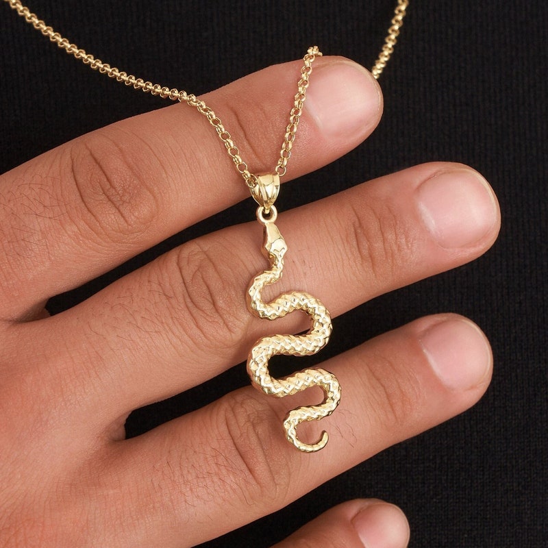 Snake Necklace for Men - Etsy