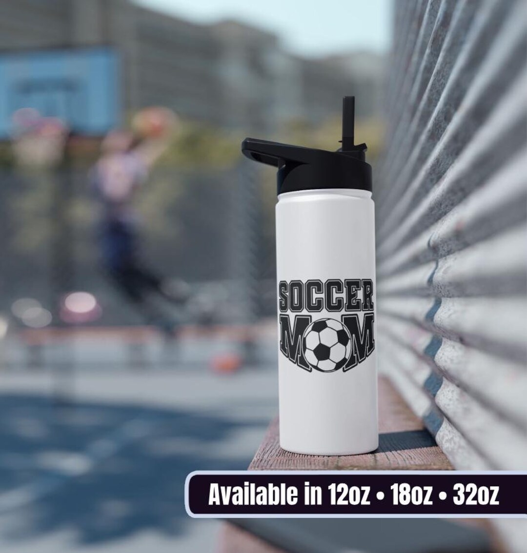 Soccer Mom Stainless Steel Water Bottle, Soccer Mom Gift, Soccer Mom ...