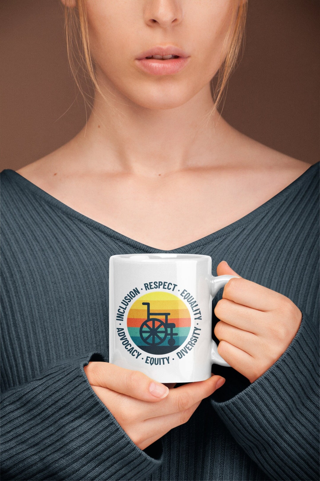 Disability Community Mug, Wheelchair User Gift Mug, Inclusion Matters ...
