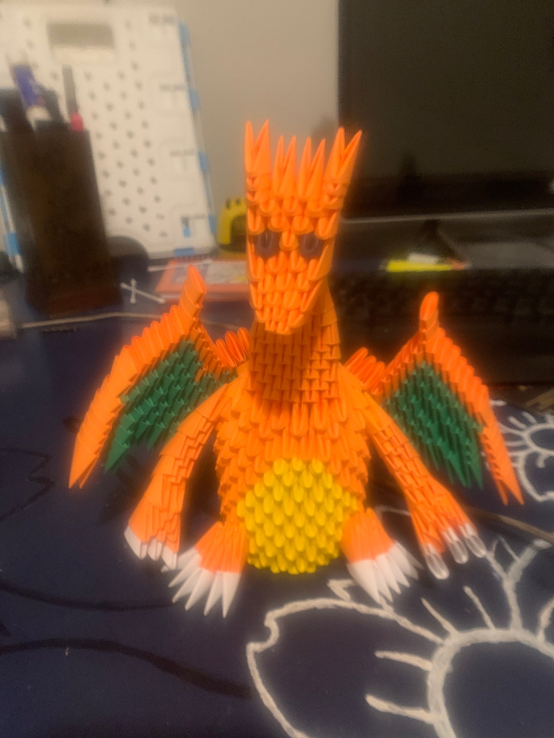 Charizard 3 D Origami - Etsy