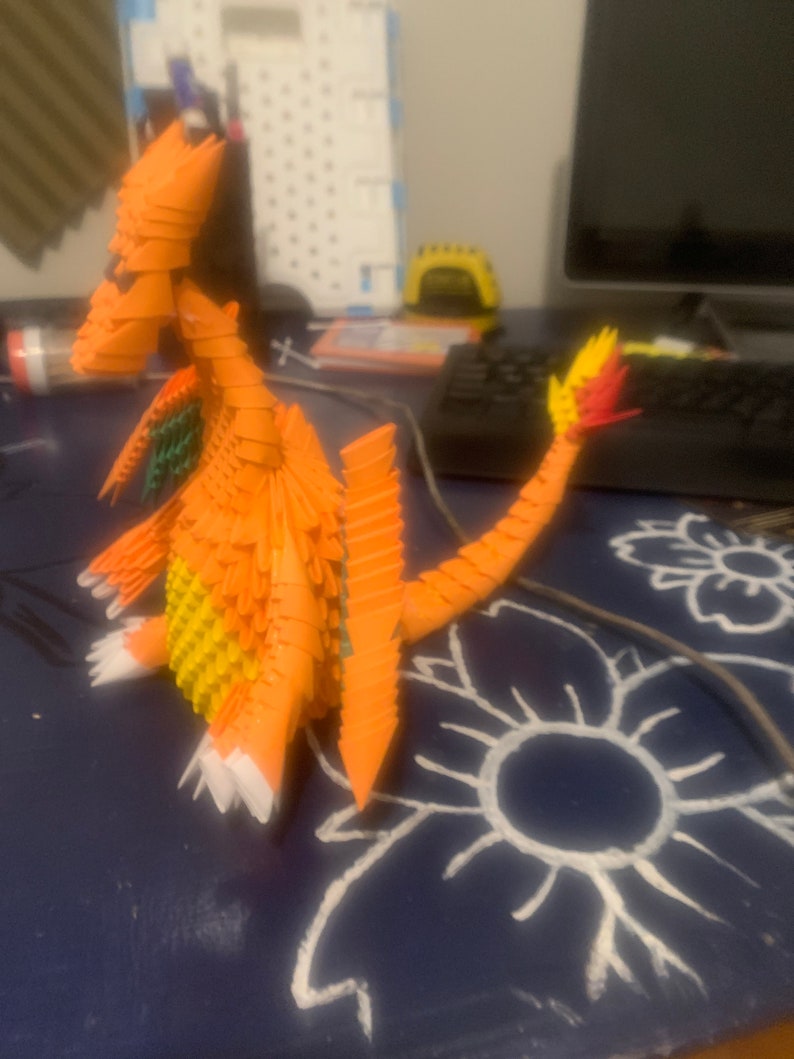 Charizard 3 D Origami - Etsy