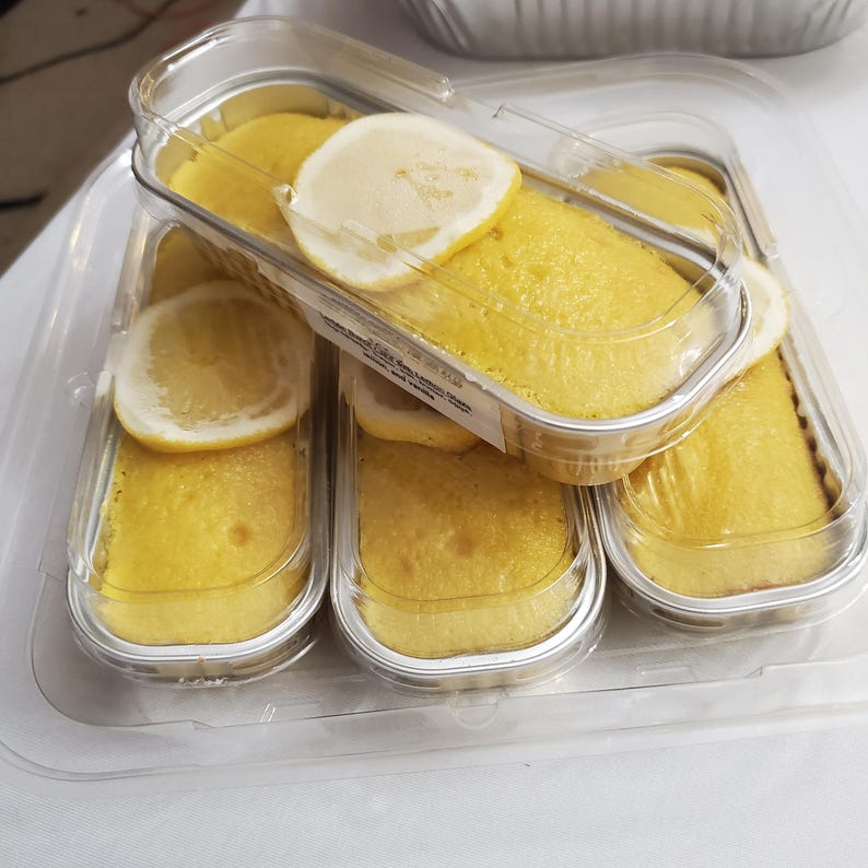 6" Mini Loaf Lemon Cake W/lemon Glaze - Etsy