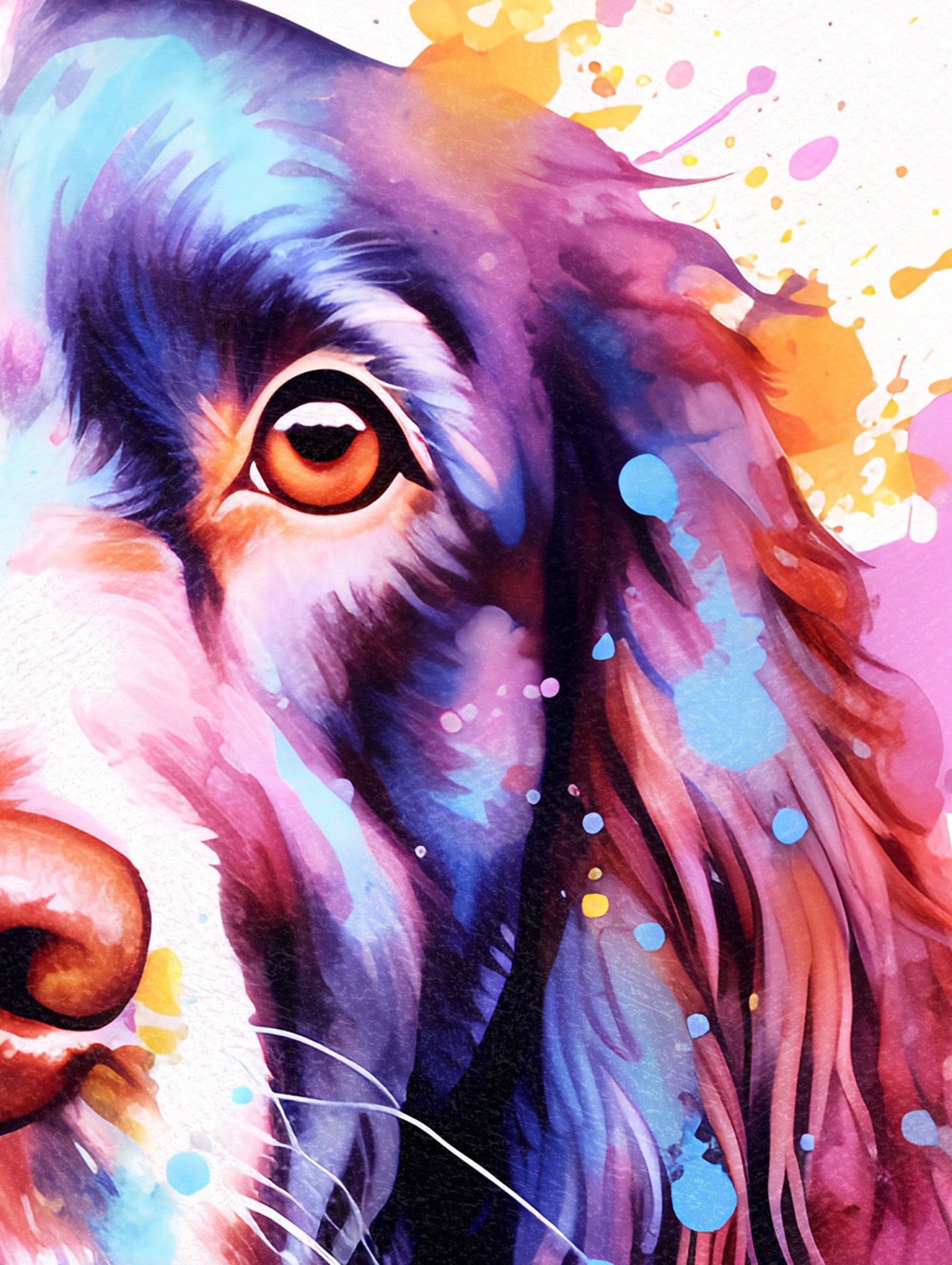 Springer Spaniel Art Print English Spaniel Watercolour Painting Dog ...