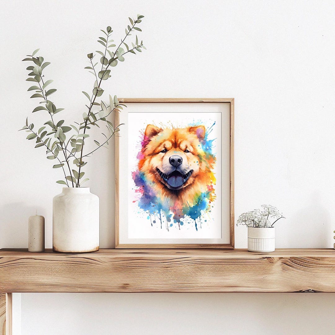 Chow Chow Art Print - Funny Dog Wall Art for Pet Lovers - Vets ...