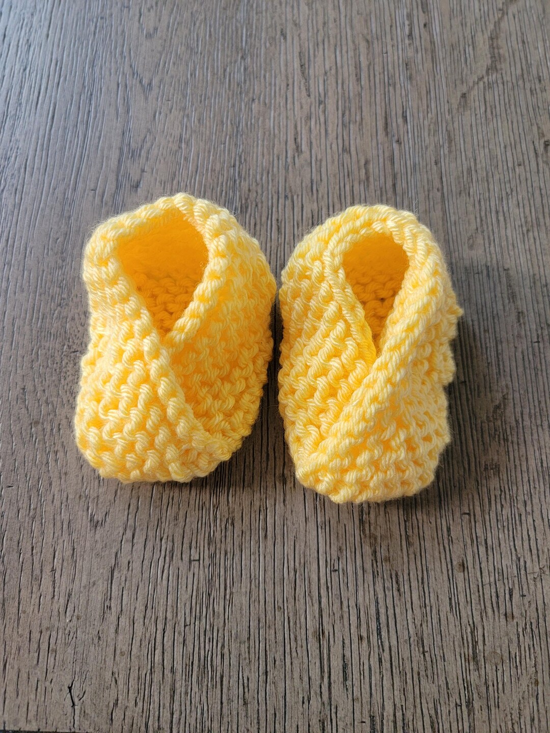 All Season Yellow Baby Booties 3-6 Months - Etsy
