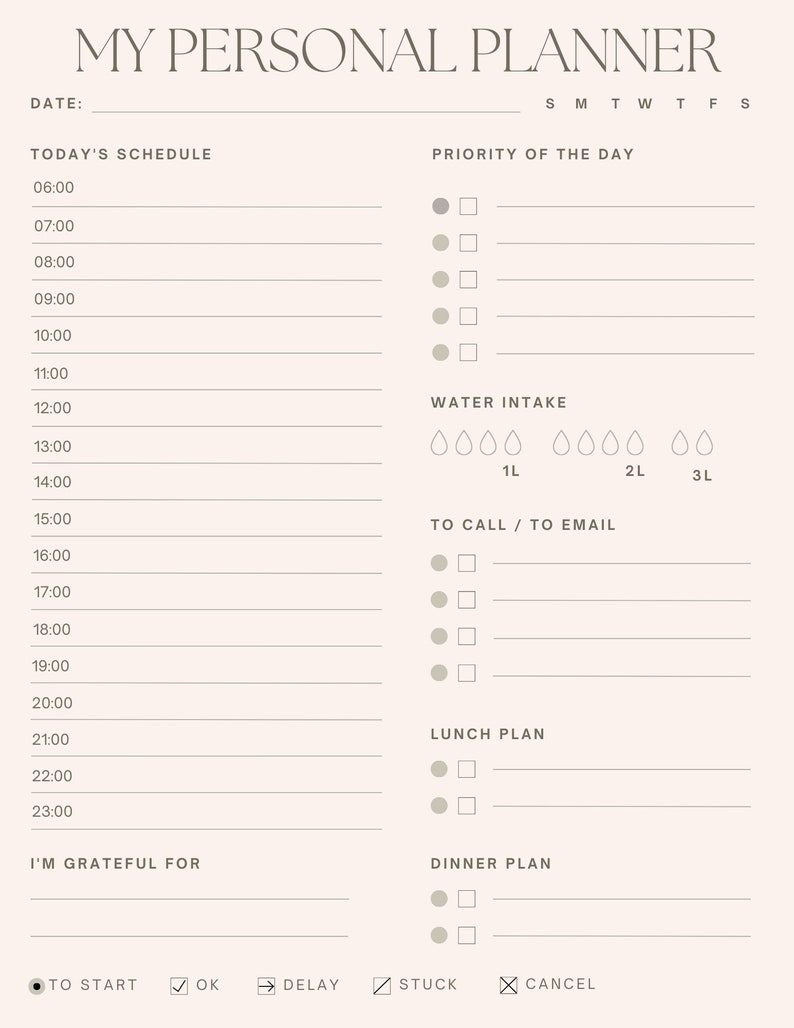Ultimate Daily and Weekly Planner - Etsy