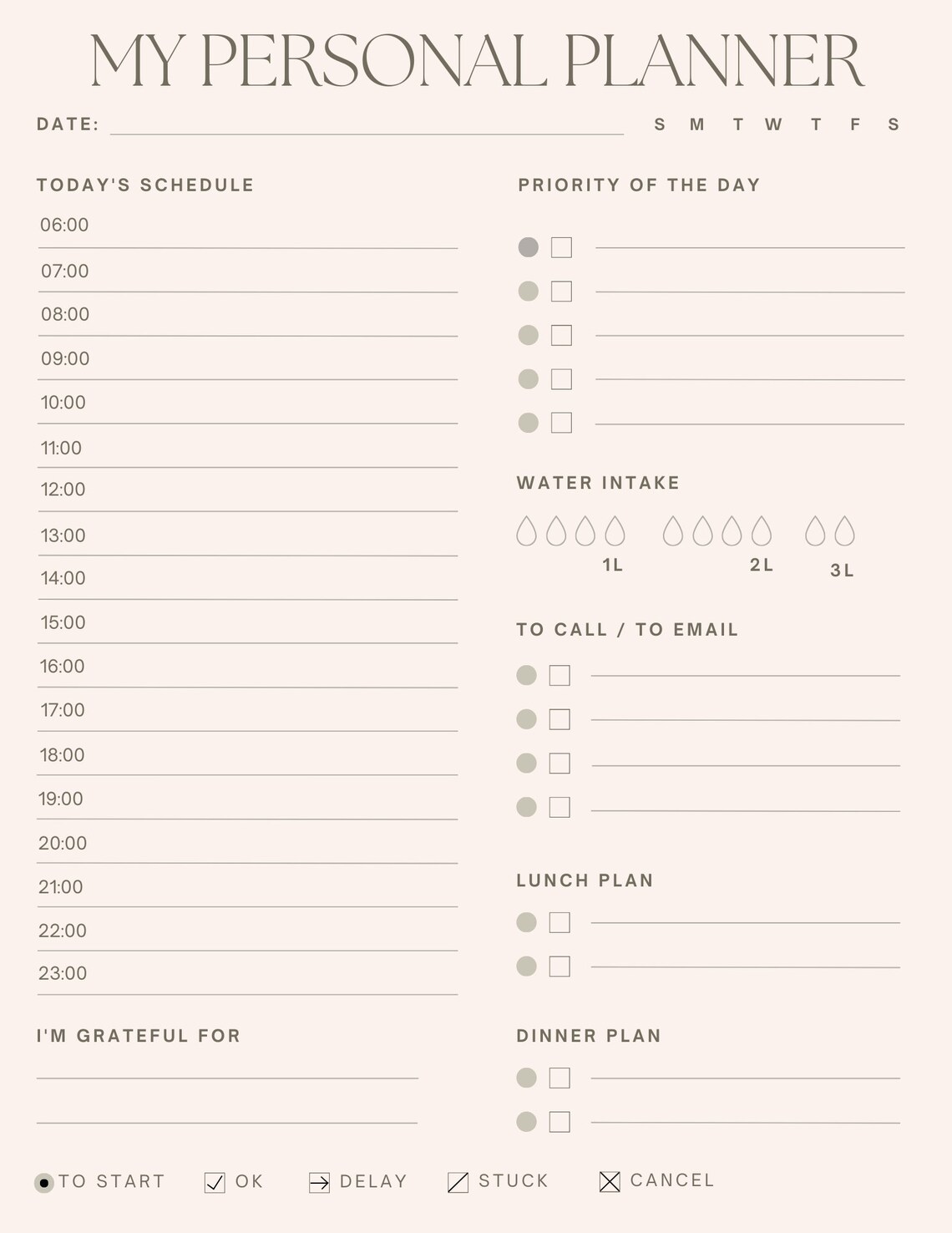 Ultimate Daily and Weekly Planner - Etsy