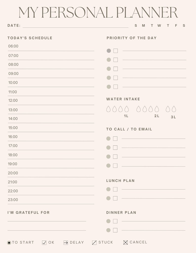Ultimate Daily and Weekly Planner - Etsy