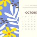 2024 Printable Digital Calendar With Boho Chic Flowers - Etsy