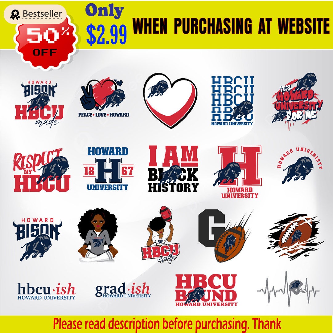 Digital Downloads: Howard University Svg and Hbcu Svg Bundle - Etsy Canada