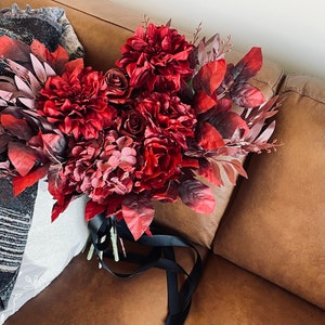 Rustic Red Red Bouquet - Etsy