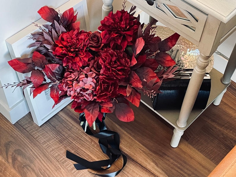 Rustic Red Red Bouquet - Etsy