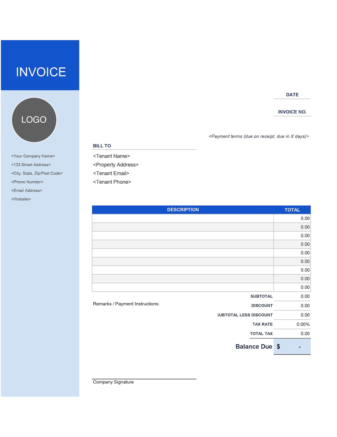 10 Best Modern Invoice Templates Bundle Business Invoice Templates ...