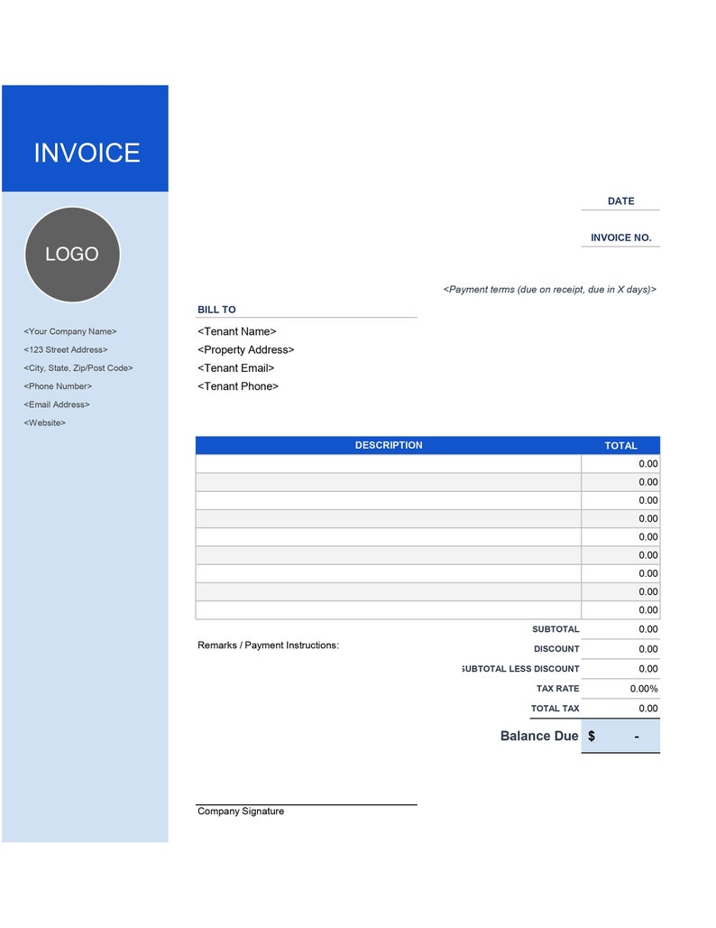 10 Best Modern Invoice Templates Bundle Business Invoice Templates ...
