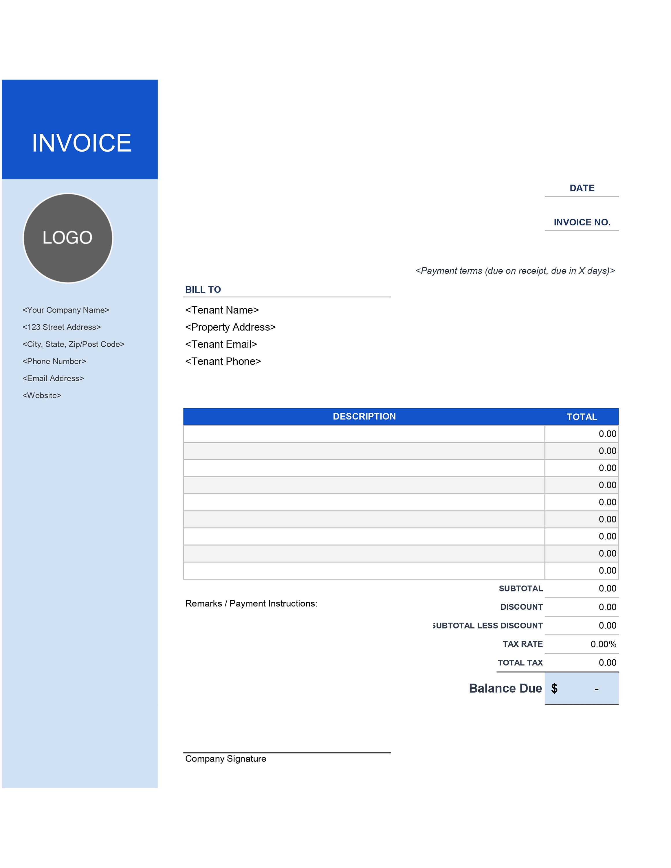 10 Best Modern Invoice Templates Bundle Business Invoice Templates ...
