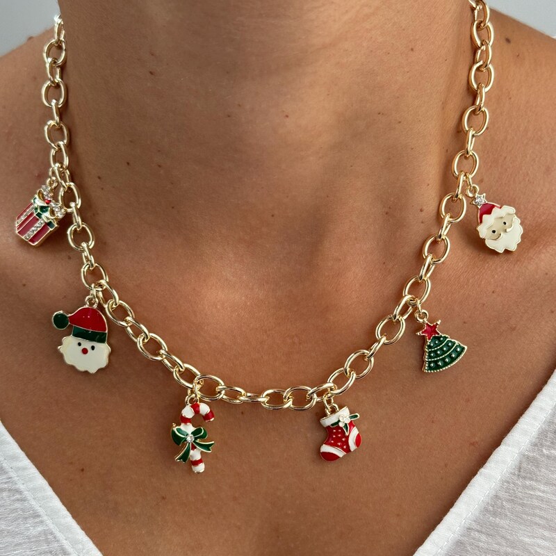 Christmas Necklace - Etsy