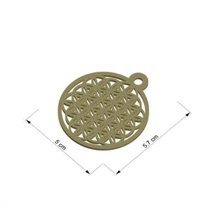 FLOWER OF LIFE Keyring Set - Unique Brass Keyring - Elegant & Timeless ...