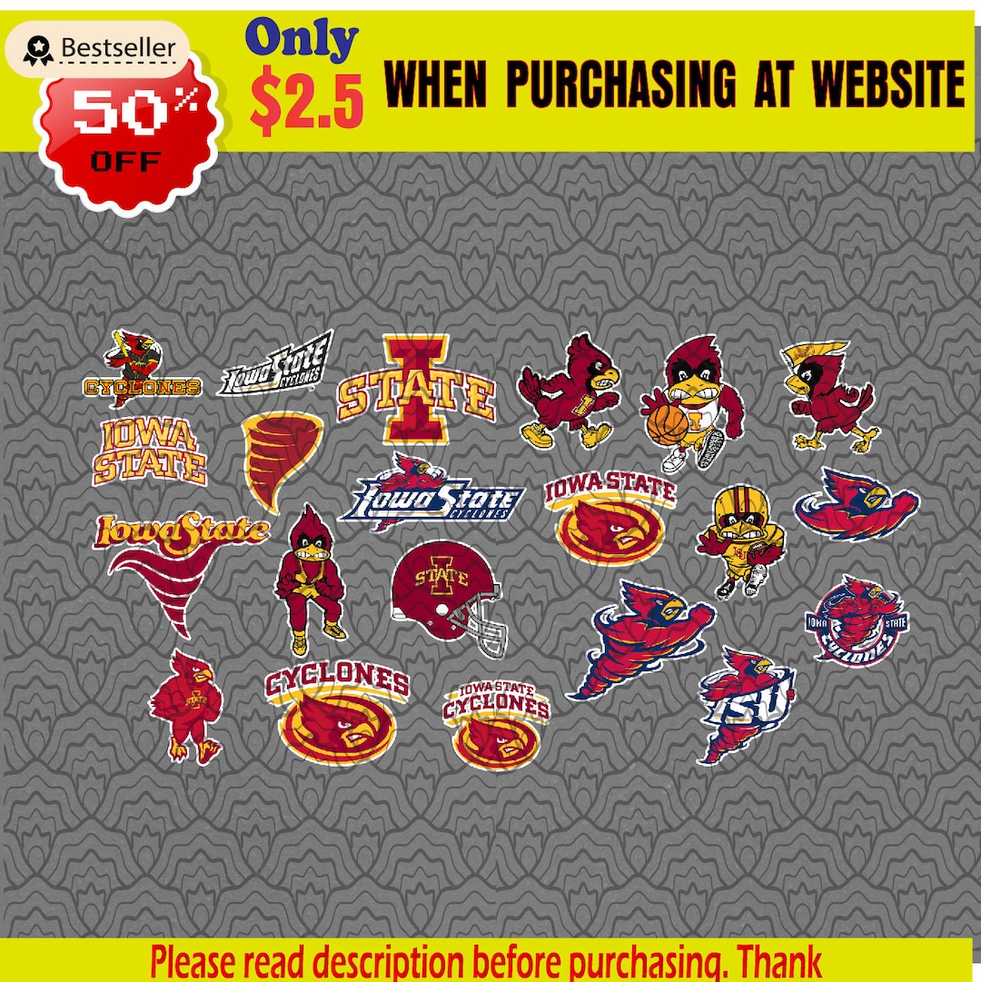 Iowa State Cyclones Team Bundle Svg Iowa State Cyclones Svg - Etsy