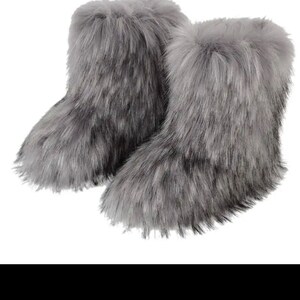 Winter Faux Fur Boots - Etsy