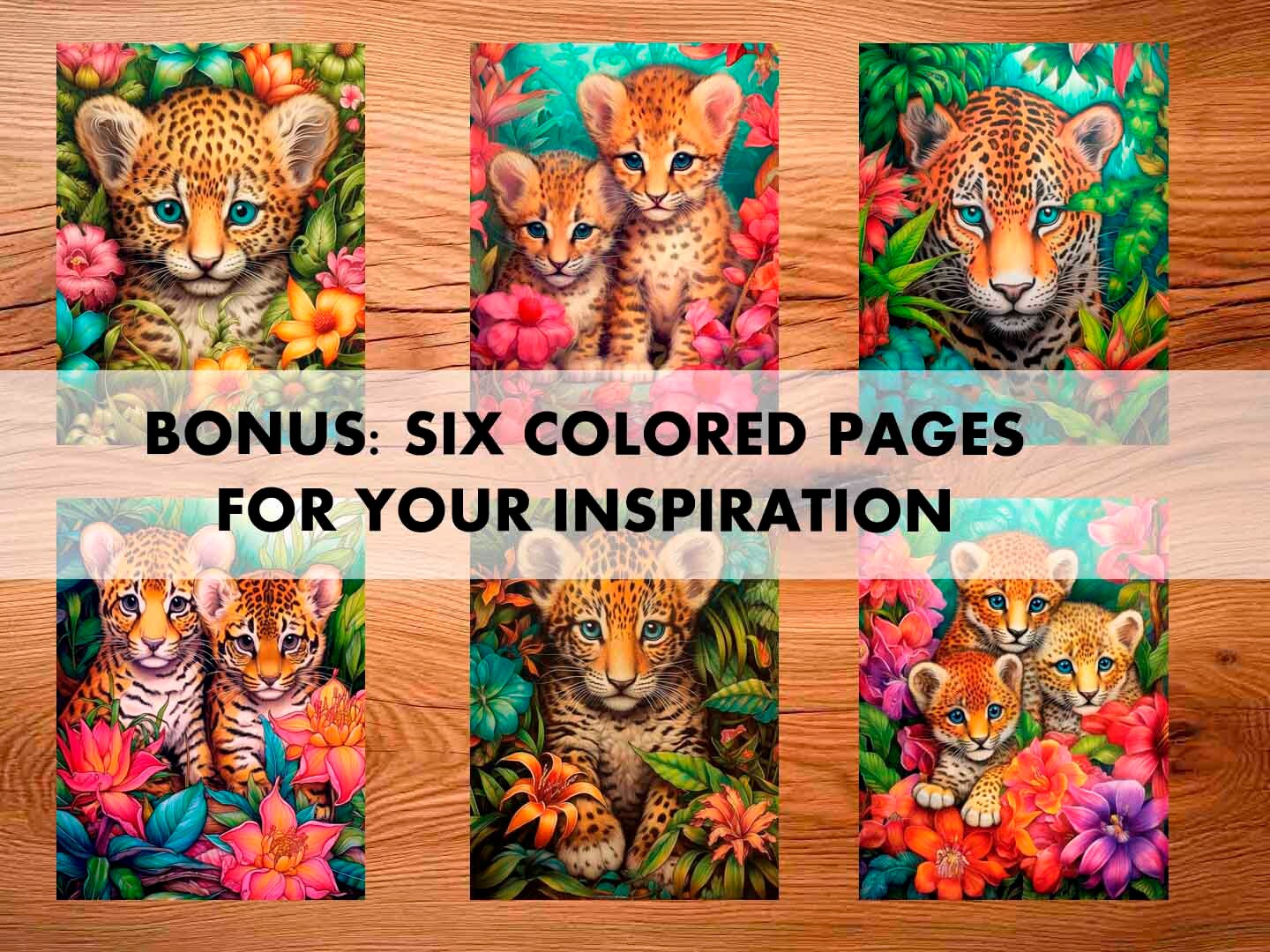 Leopards Coloring Pages, for Adults and Kids, Instant Download ...