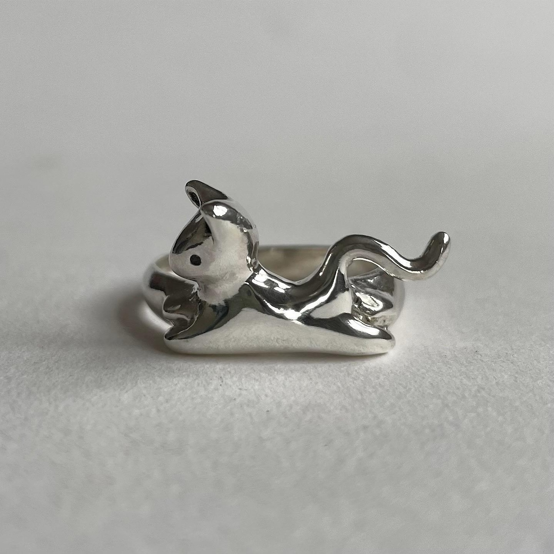 Cat Ring | Sterling 925 Silver Ring | Handmade Silver Ring - Etsy