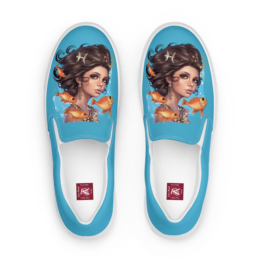 Ocean-inspired Comfort: Pisces Women’s Slip-on Canvas Shoes | Dive Into ...