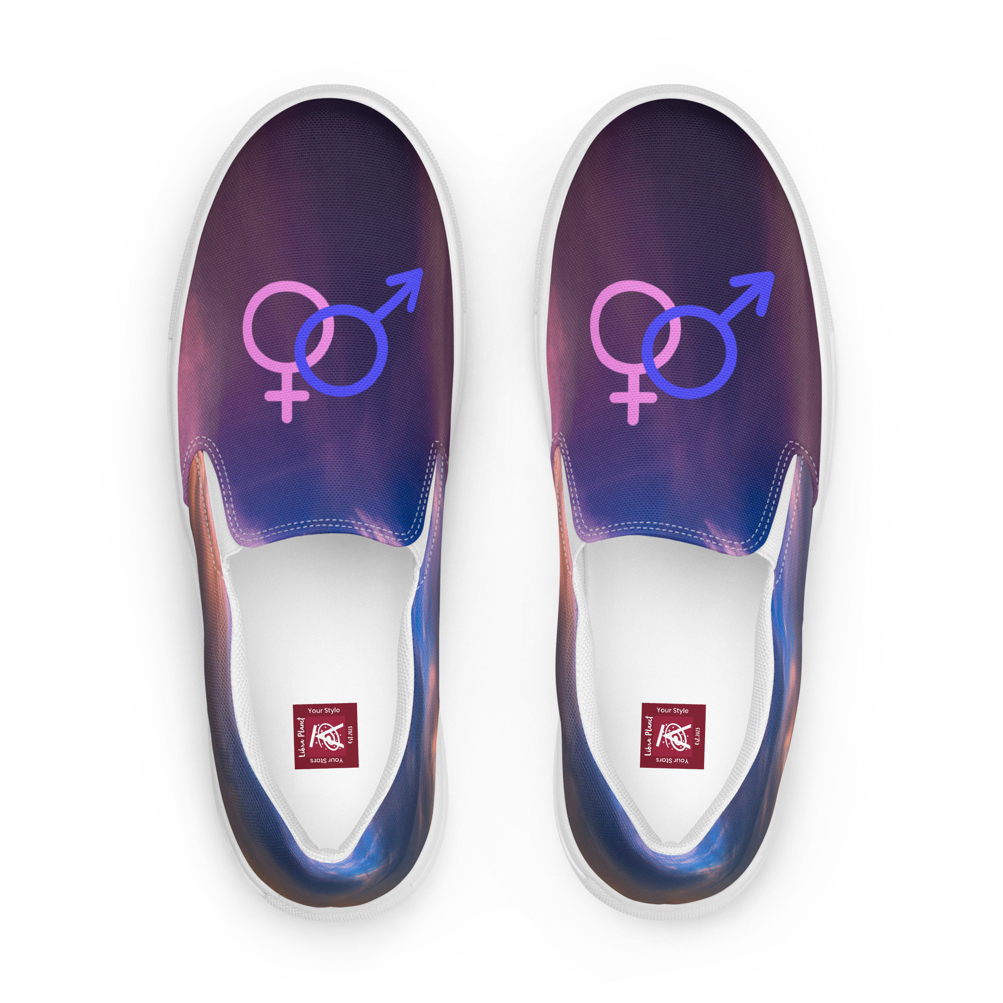 Harmony of Love: Venus and Mars Women’s Slip-on Canvas Shoes - Step ...