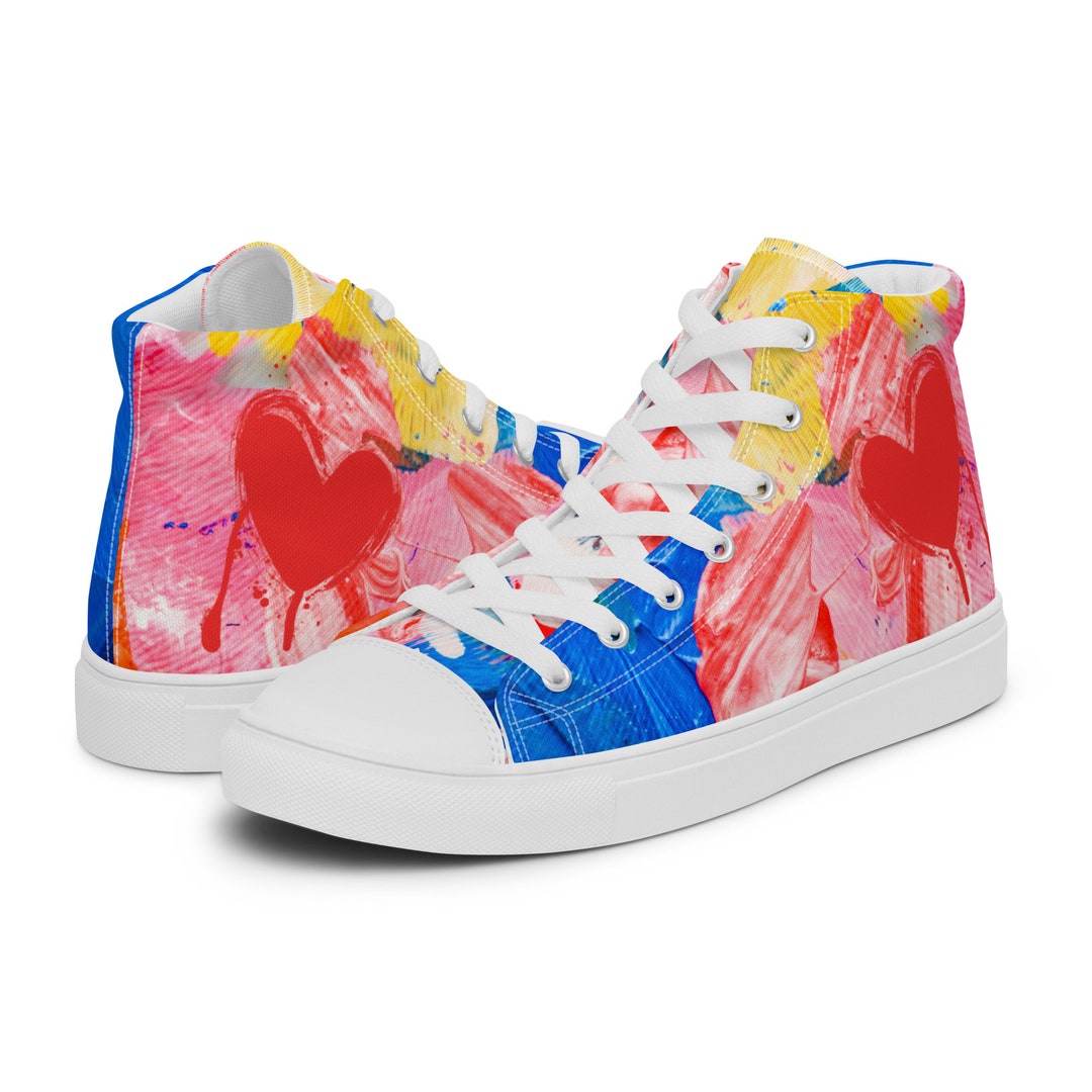 Complicated Love High Top Canvas Shoes for Women – Trendy & Comfortable ...