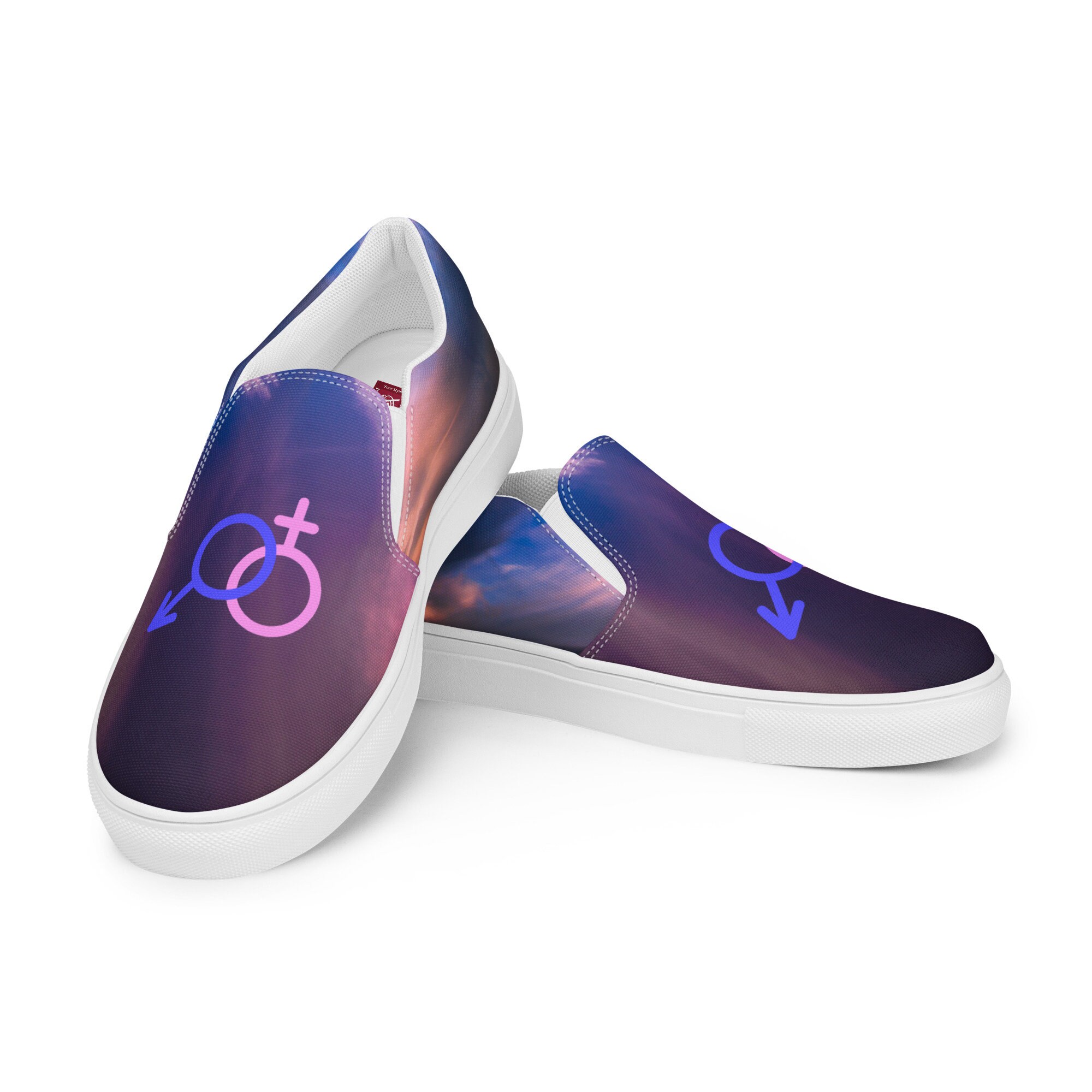 Harmony of Love: Venus and Mars Women’s Slip-on Canvas Shoes - Step ...