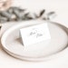 Folded Wedding Place Cards With Meal Choice, Editable in Templett ...