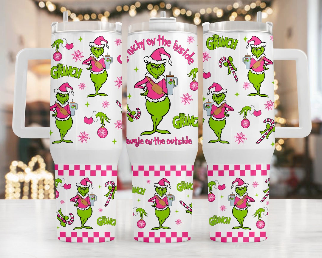 Cartoon Pink Christmas 40oz Tumbler Wrap Png Merry Christmas - Etsy