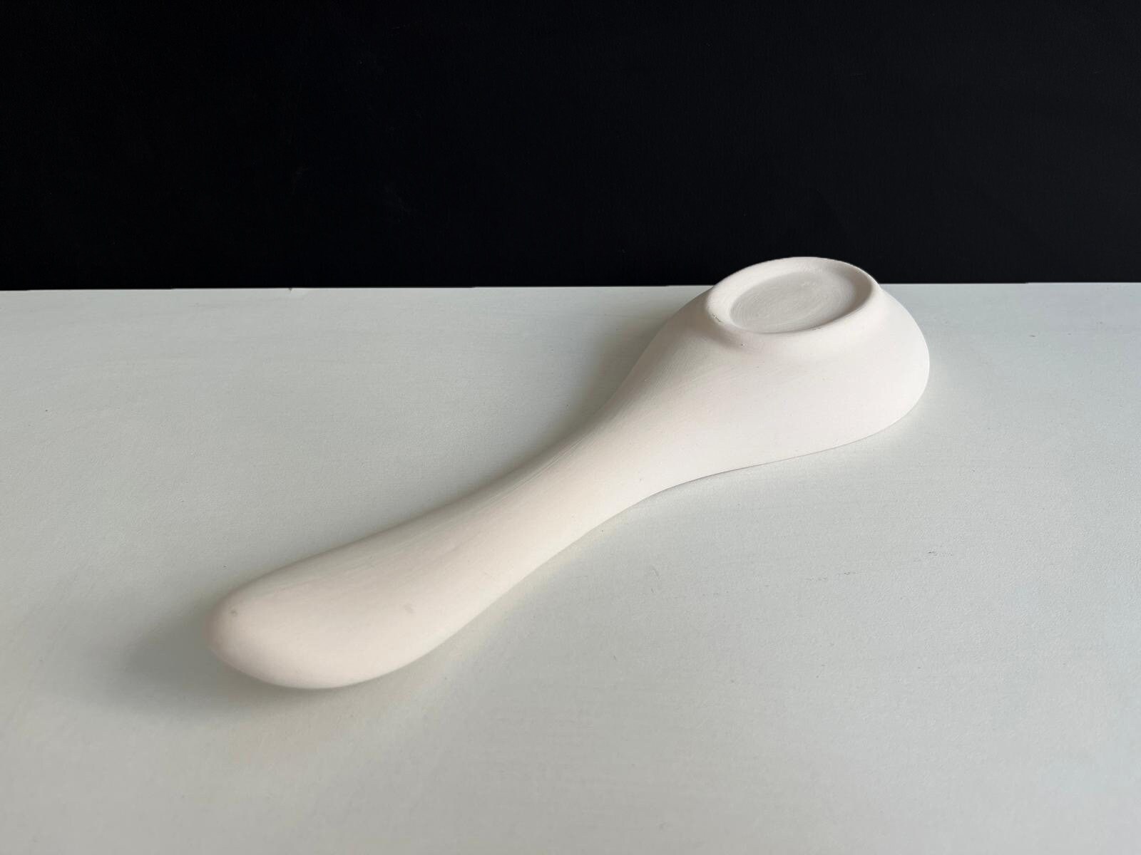 Ready to Paint Ceramic Spoon Rest, Blank Ceramic Spoon Rest for ...