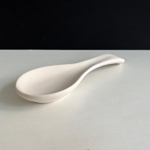 Ready to Paint Ceramic Spoon Rest, Blank Ceramic Spoon Rest for ...