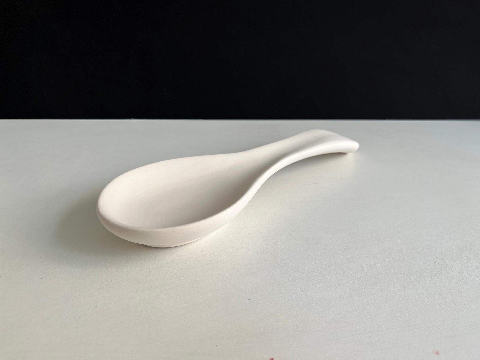 Ready to Paint Ceramic Spoon Rest, Blank Ceramic Spoon Rest for ...