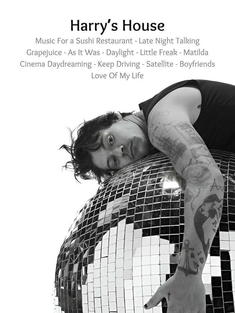 Harry's House Harry Styles Album Poster - Etsy